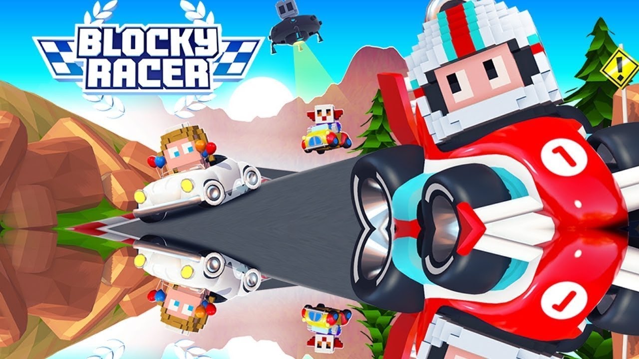 Blocky Racer - Endless Racing android game first look gameplay español ...