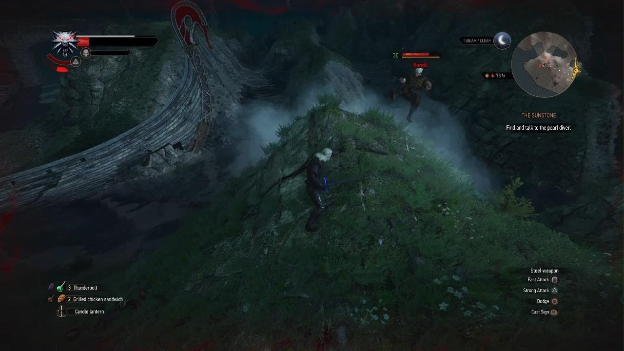 Using Aard Is So Fun In (Witcher 3) - YouTube