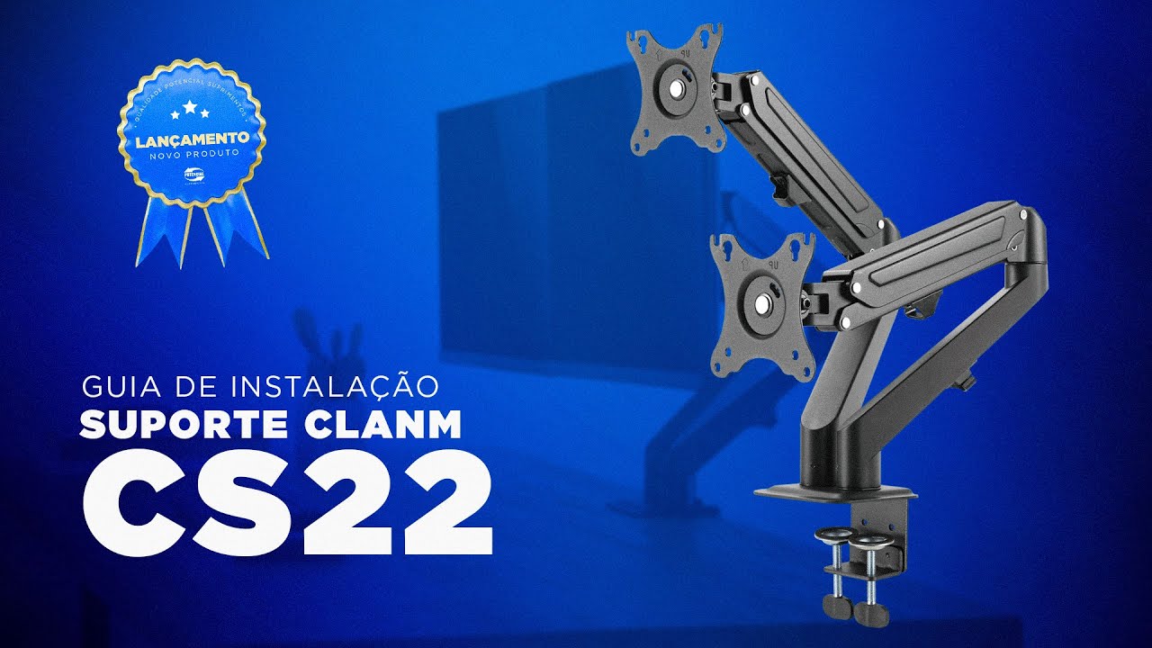 Suporte para Monitor CS22 - Clanm - Guia de Instalação - YouTube