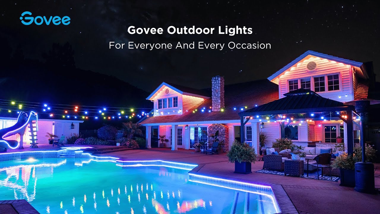 A One Click Lightshow For Every Occasion - Govee Outdoor Lights - YouTube