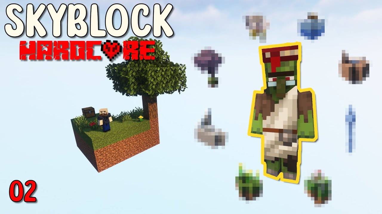 Exploration and Zombification in HARDCORE Skyblock - Minecraft 1.20 ...