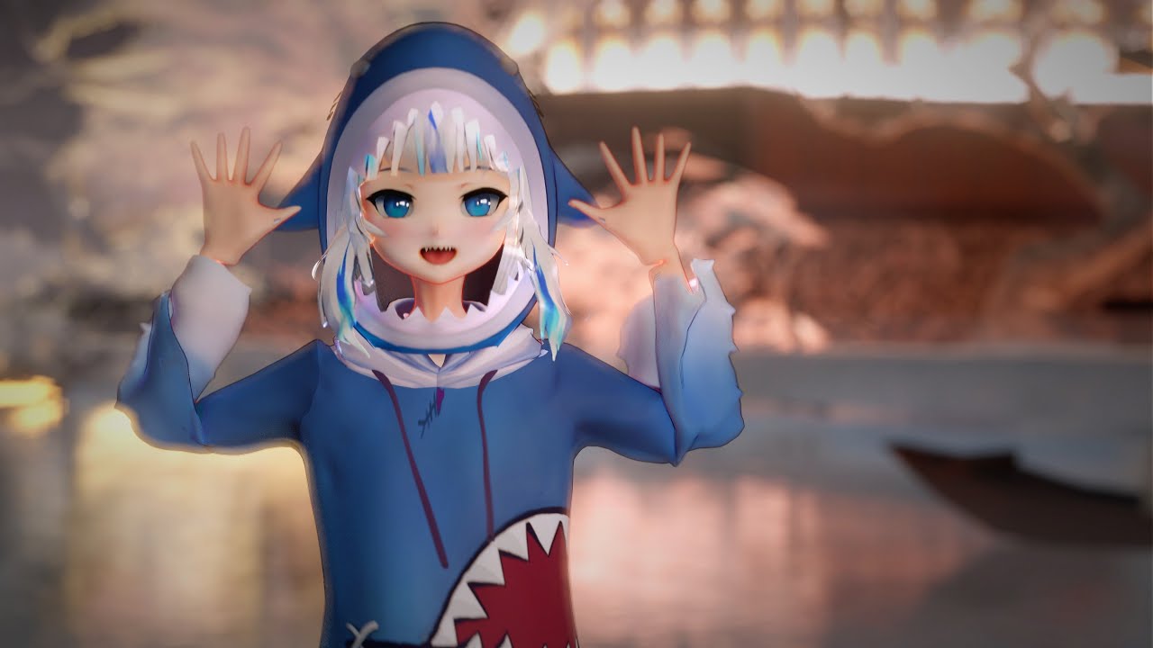 【MMD x Shark】YoiYoi Gura! ᗏ Blender Eevee ᗌ - YouTube