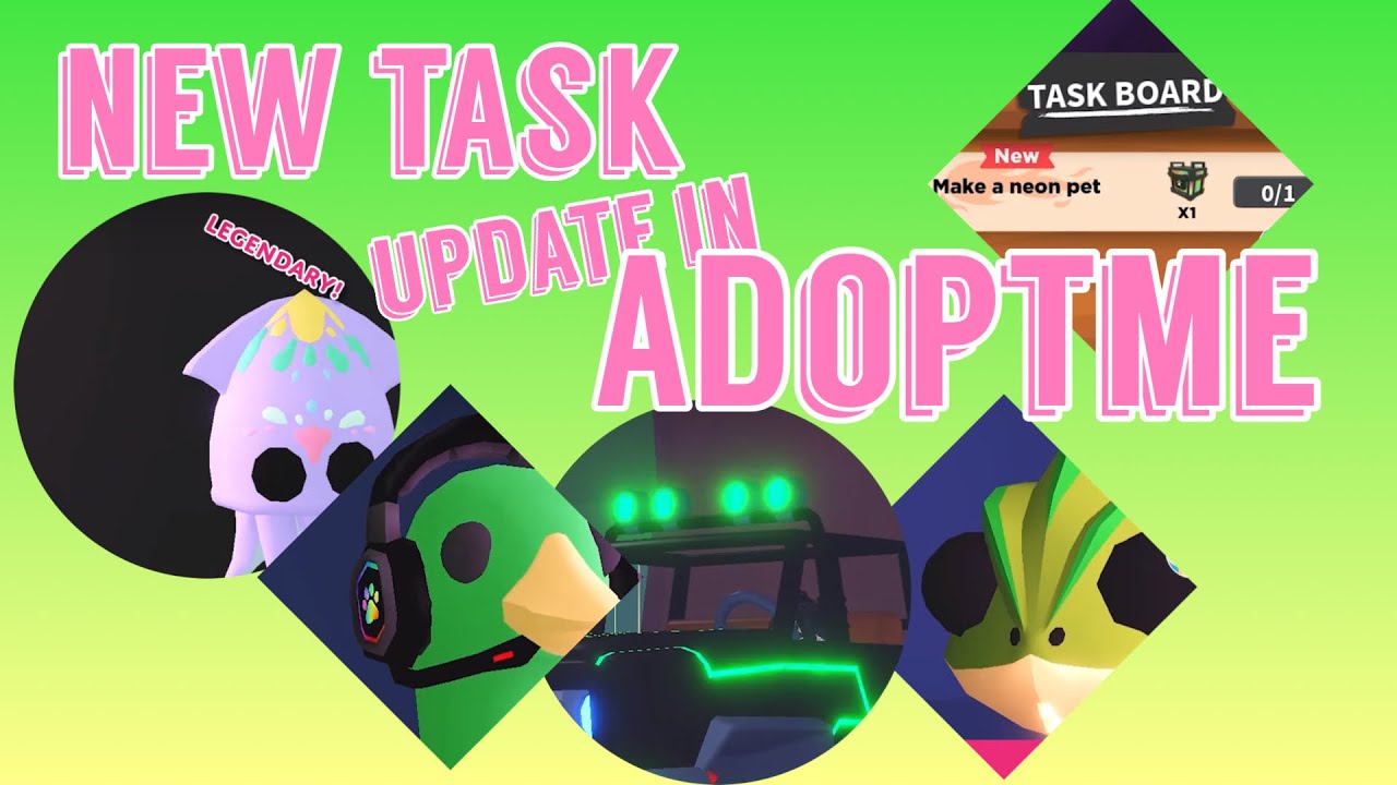 ***NEW TASK Update in ADopt me*** - YouTube