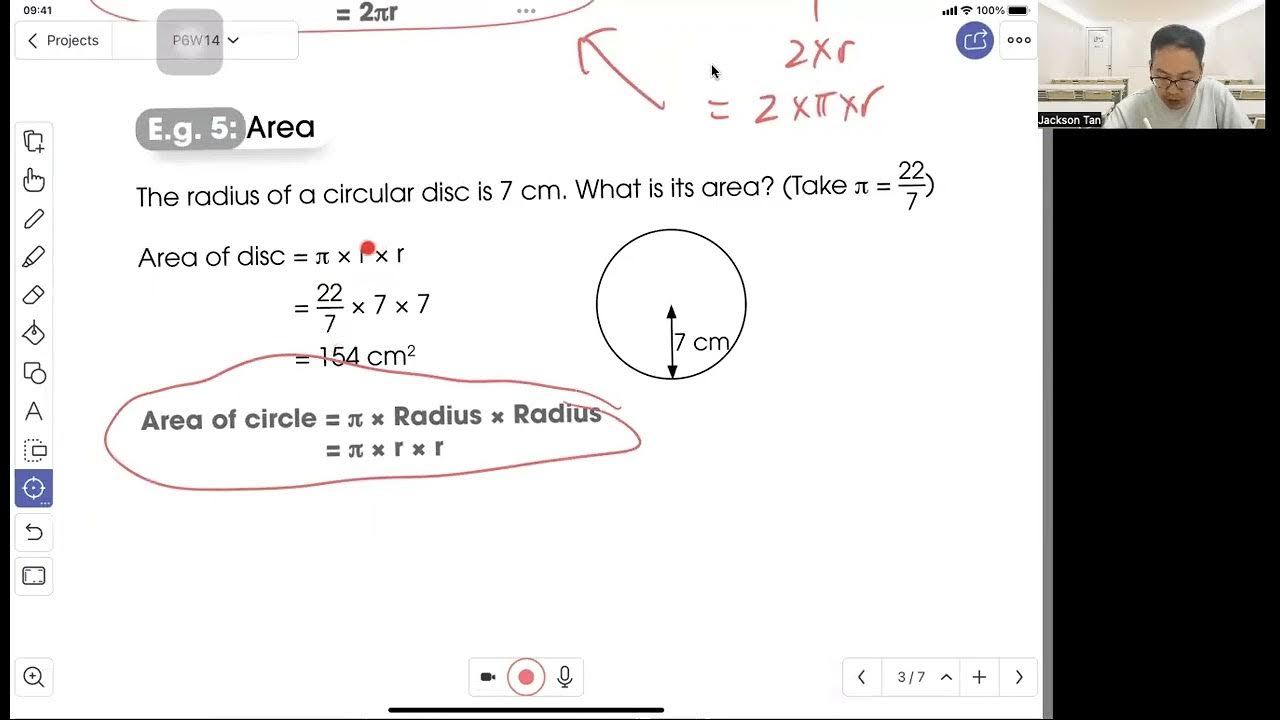 P6 Math Topic - Circles and Composite Figures - YouTube