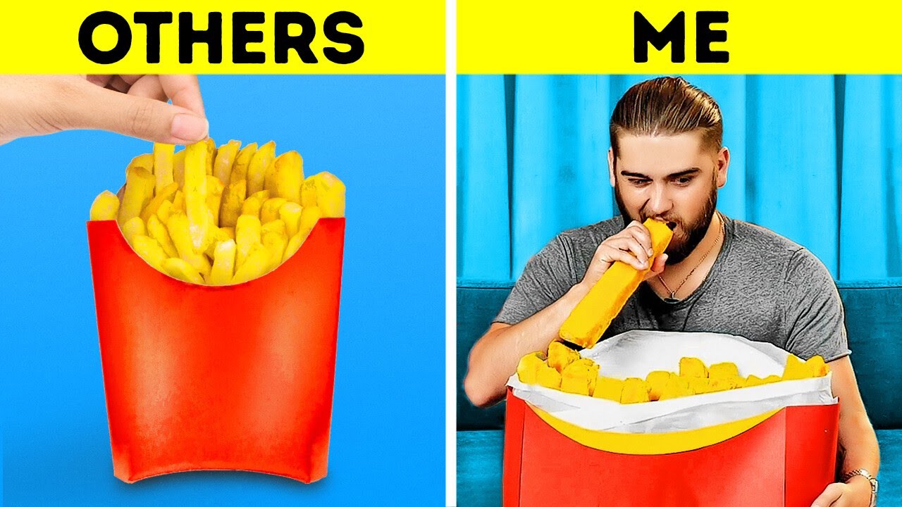 Funny Food Situations And Cool Hacks With Your Favorite Food - YouTube