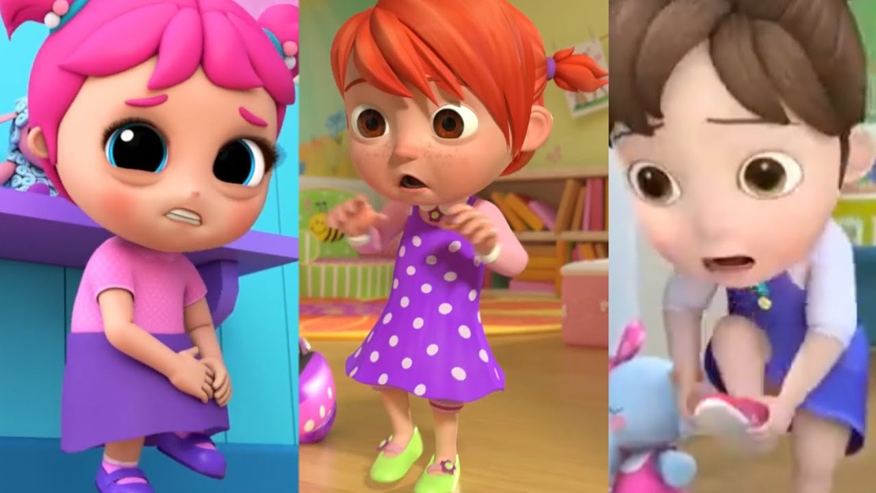 Comparison video of Sister's got a boo boo Little Angel,Cocomelon ...