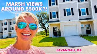 Savannah GA New Construction Around $300K?! 🌴 | Marsh View Townhome Tour