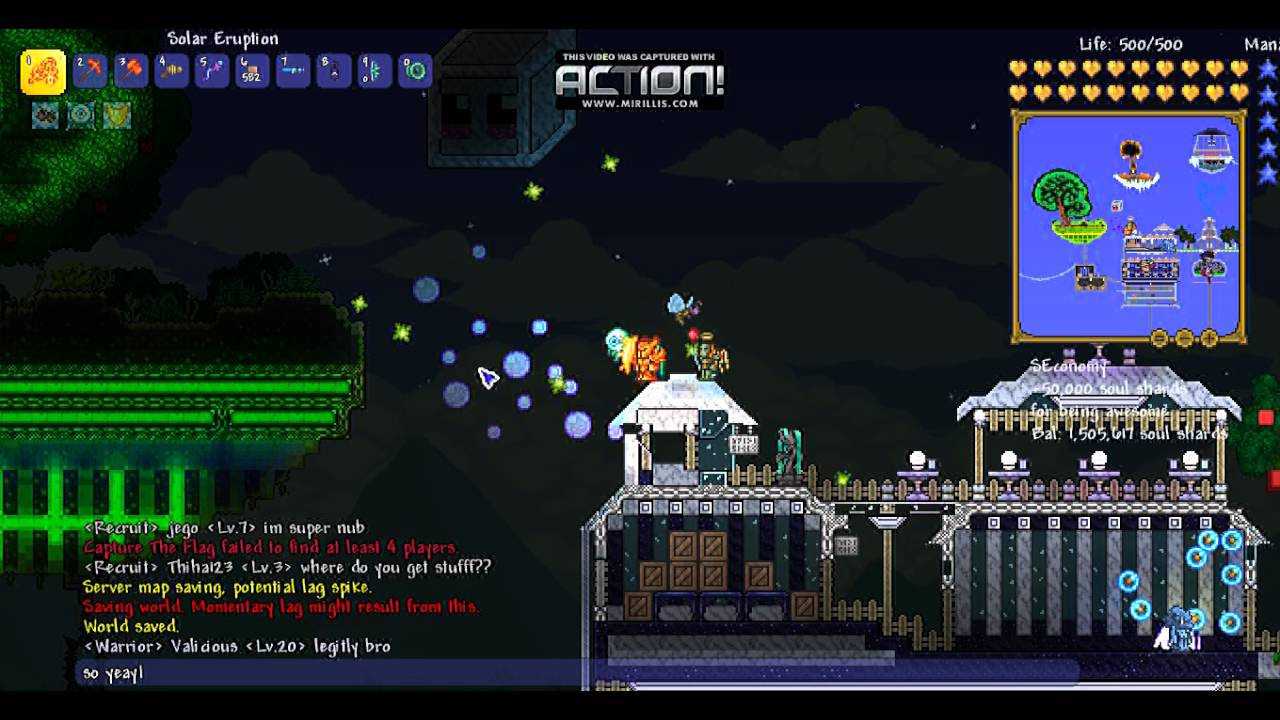 Terraria panthers server (ip in descrip) - YouTube