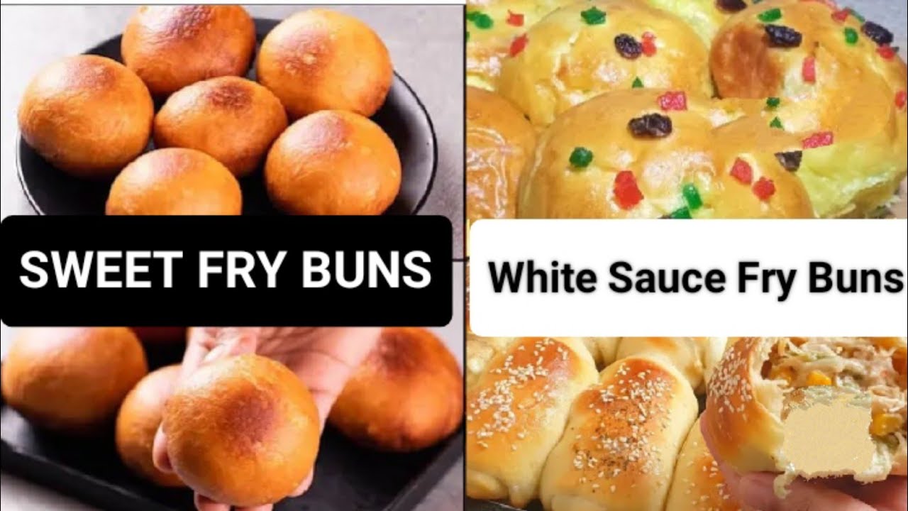 White Sauce Fry Buns | Sweet Fry Buns | Fry Buns Snacks Recipe By Zymal ...