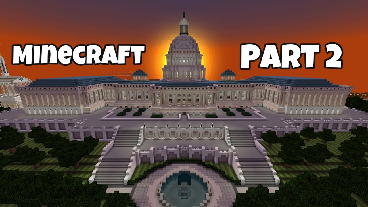 Minecraft: How to build the Capitol Building (PART 2.1) - YouTube