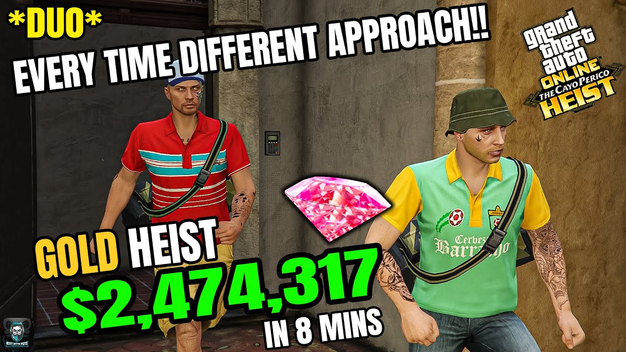 *DUO* Cayo Perico Heist With EZ BASEMENT GOLD GLITCH and EZ ALKONOST ...