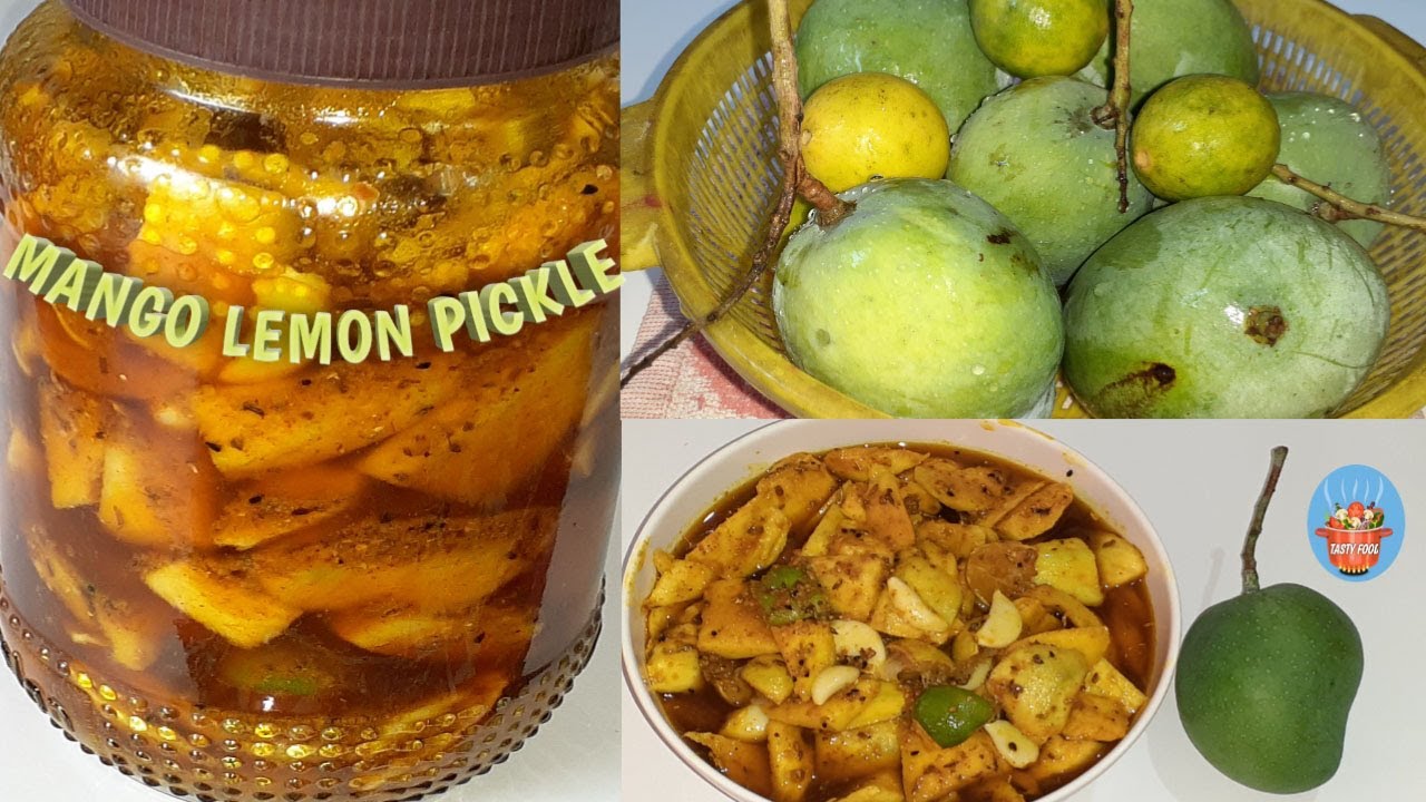 MANGO LEMON PICKLE I AAM LEBU TEL ER ACHAR I TASTY TRENDY FOOD - YouTube