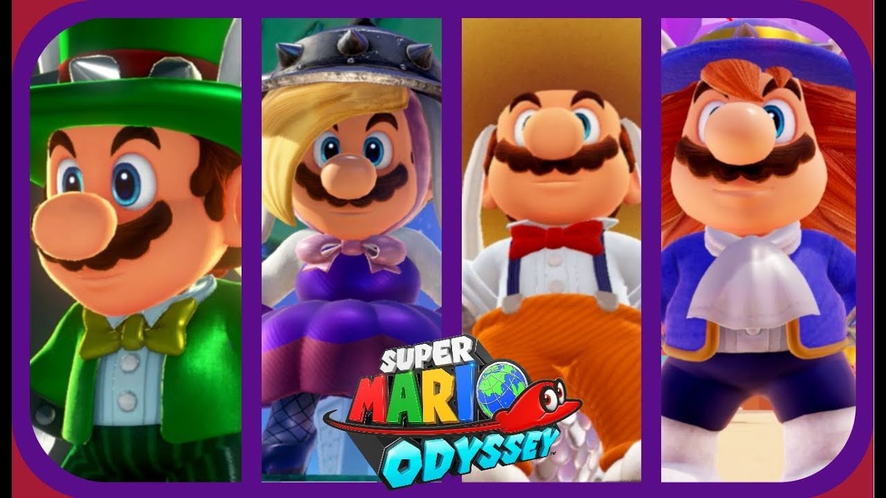 Super Mario Odyssey-All Broodal Outfits - YouTube