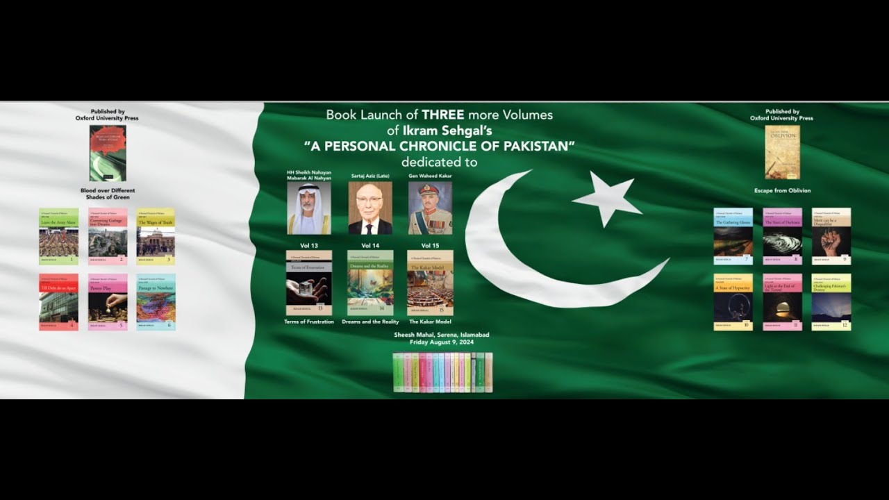Book launch of THREE more Volumes of Ikram Sehgal’s “A Personal CHRONICLE OF PAKISTAN” - YouTube