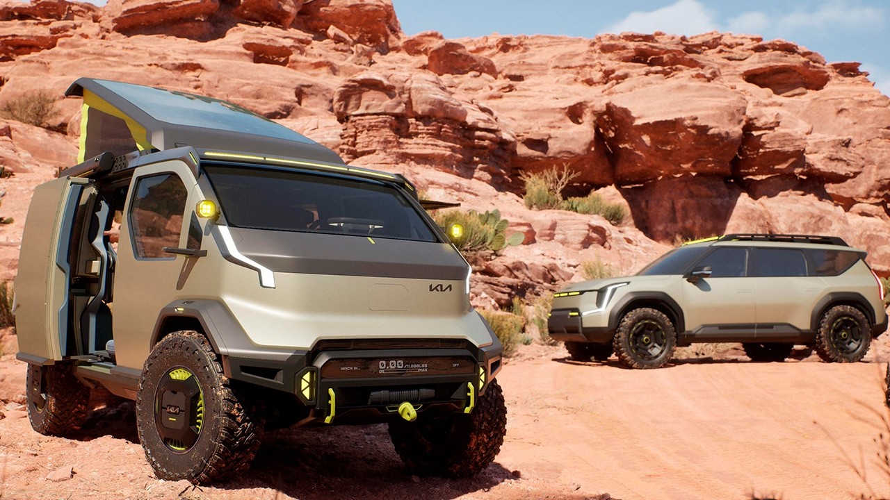 Kia EV9 ADVNTR & PV5 WKNDR: Your Next Electric Off-Road Adventure ...