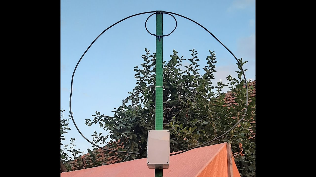 Magnetic Loop Antenna RX 80 m band ,uSDX receiver ,QTH Lipova Romania ...