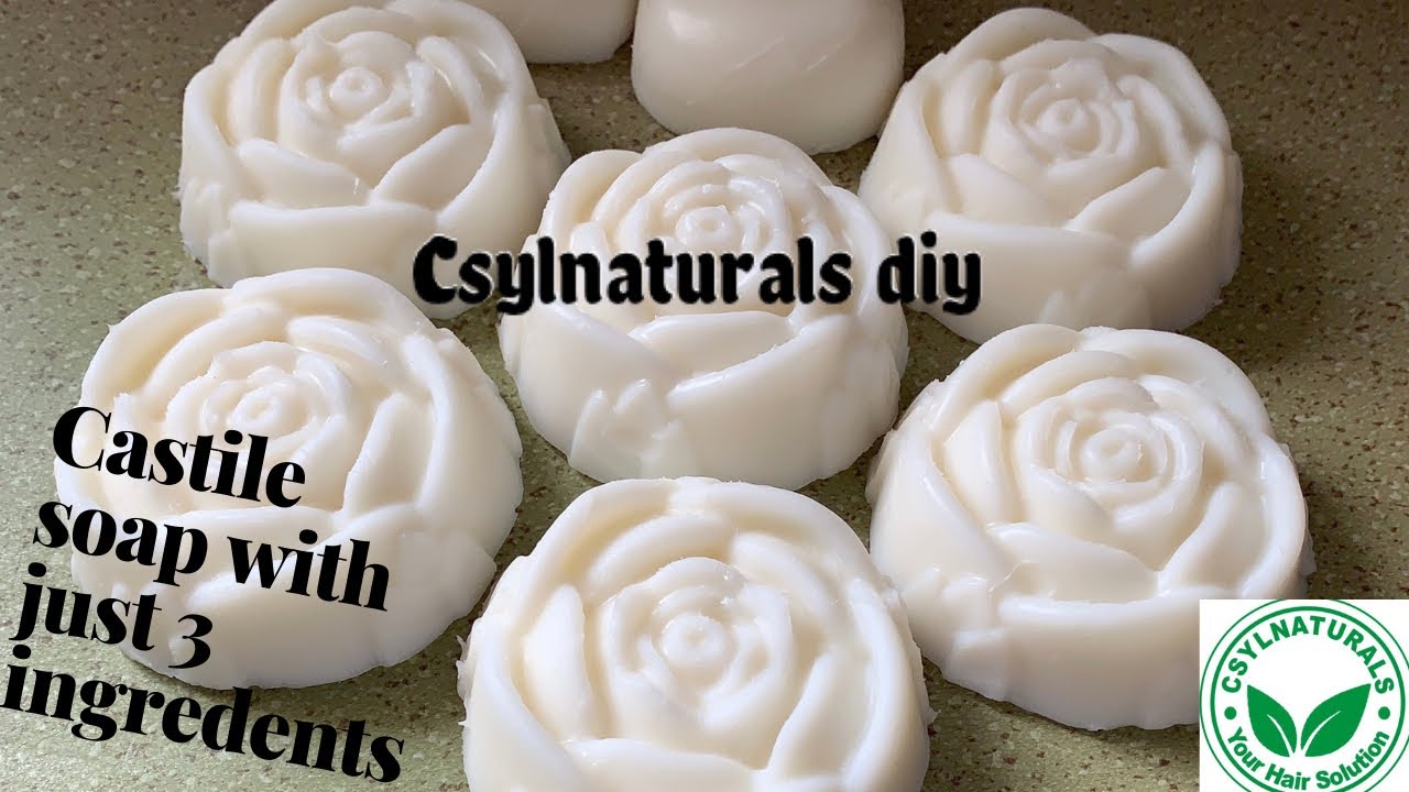 DIY Castile soap/single oil soap/how to make Castile soap/super easy ...