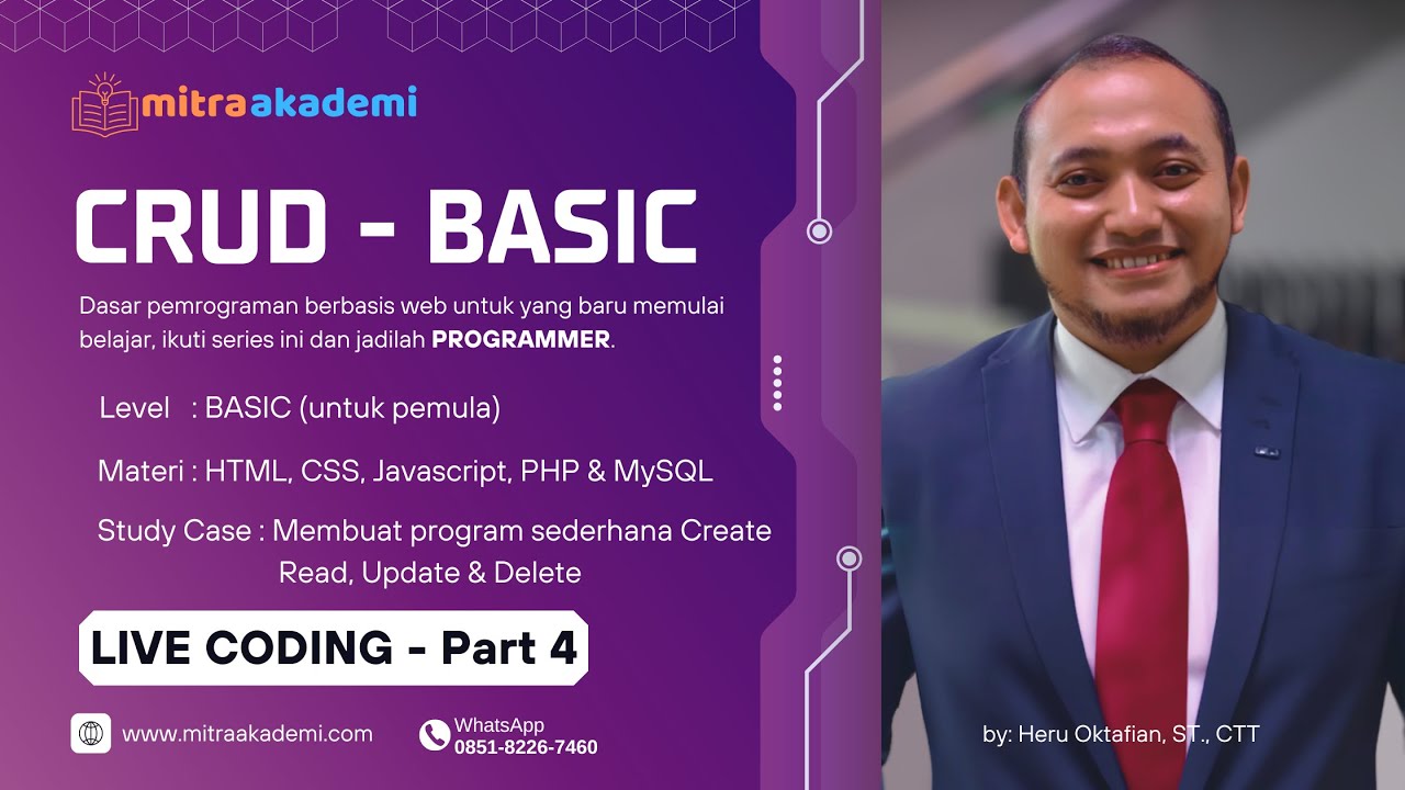 Cara Paling Mudah Membuat Crud Dengan Html Css Javascript Php Dan