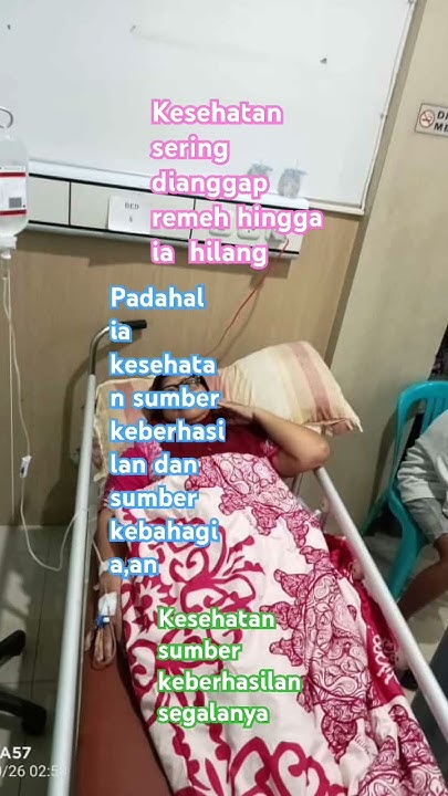 Jngnlah menganggap remeh Kesehatan krn Kesehatan itu sgt mahal yg tak akan bs tergantikan dgn ...