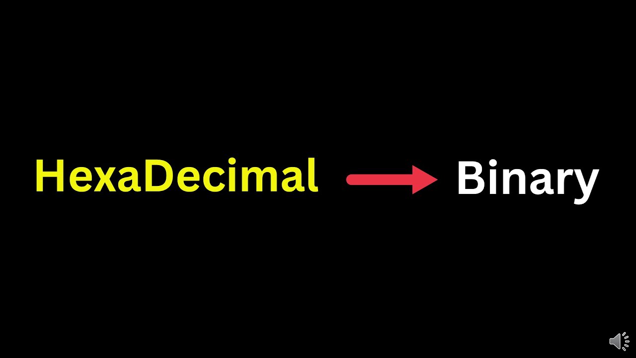 Hexadecimal to Binary Conversion | Step by Step Tutorial - YouTube