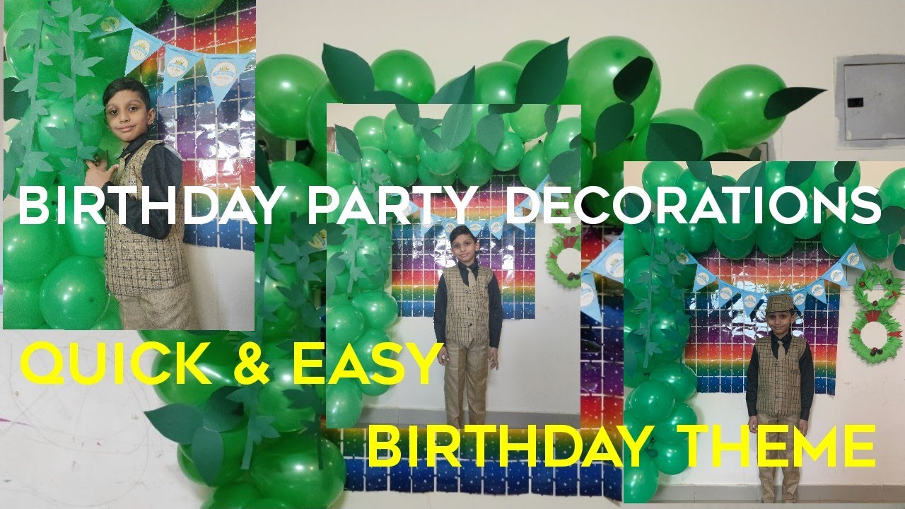 Quick & Easy Birthday Party Decorations Ideas|Theme Based Birthday ...