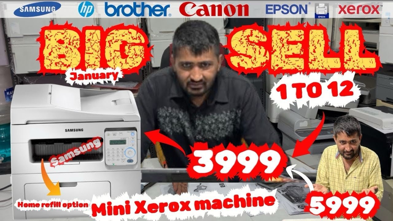 Samsung mini Xerox Refurbished Printer machine with 3 months warranty ...