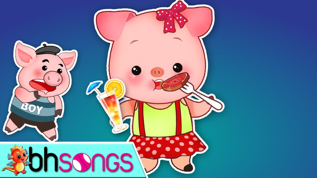 This Little Piggy Lyrics | Nursery Rhymes | Songs For Kids [Ultra 4K ...