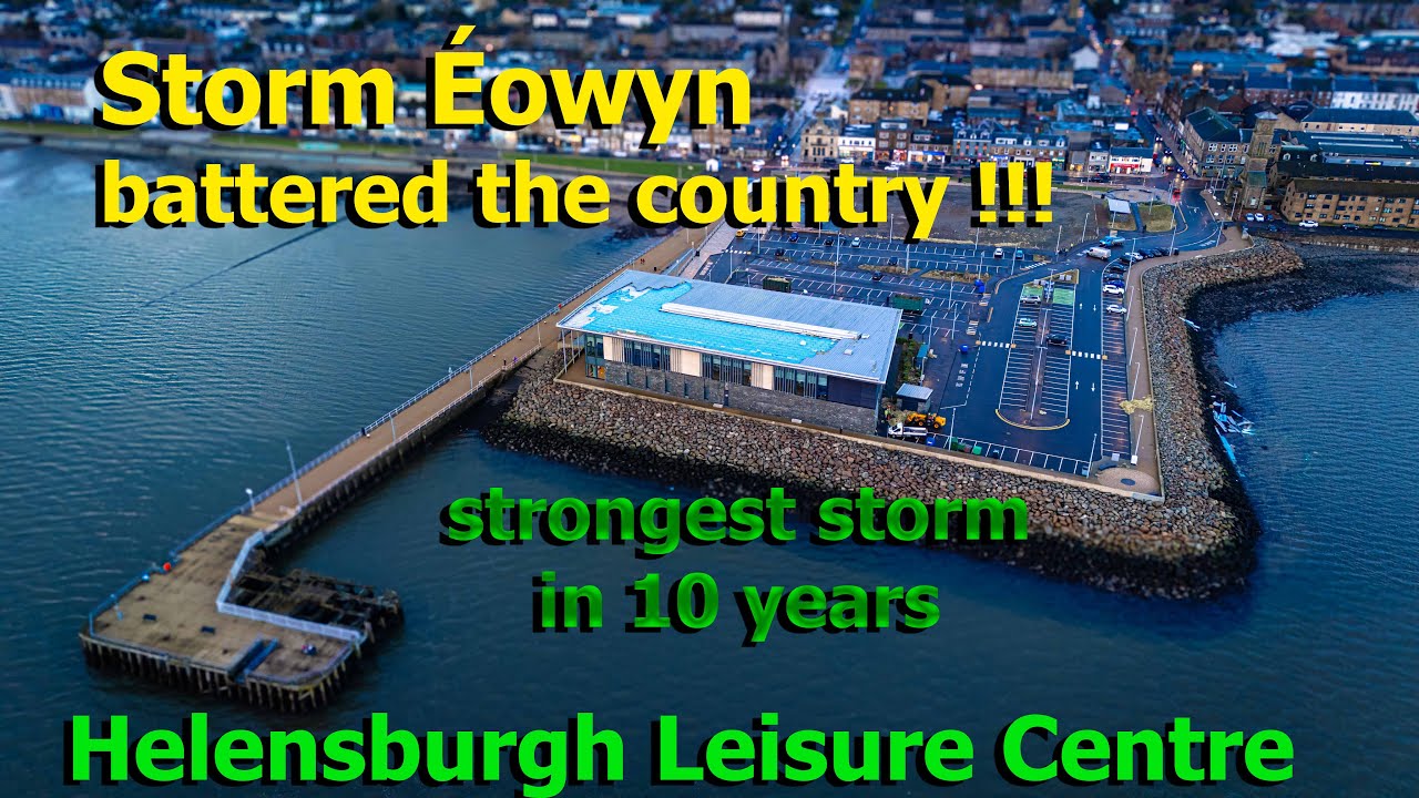 Helensburgh Leisure Centre hit by Storm Éowyn | Aftermath | #StormEowyn ...