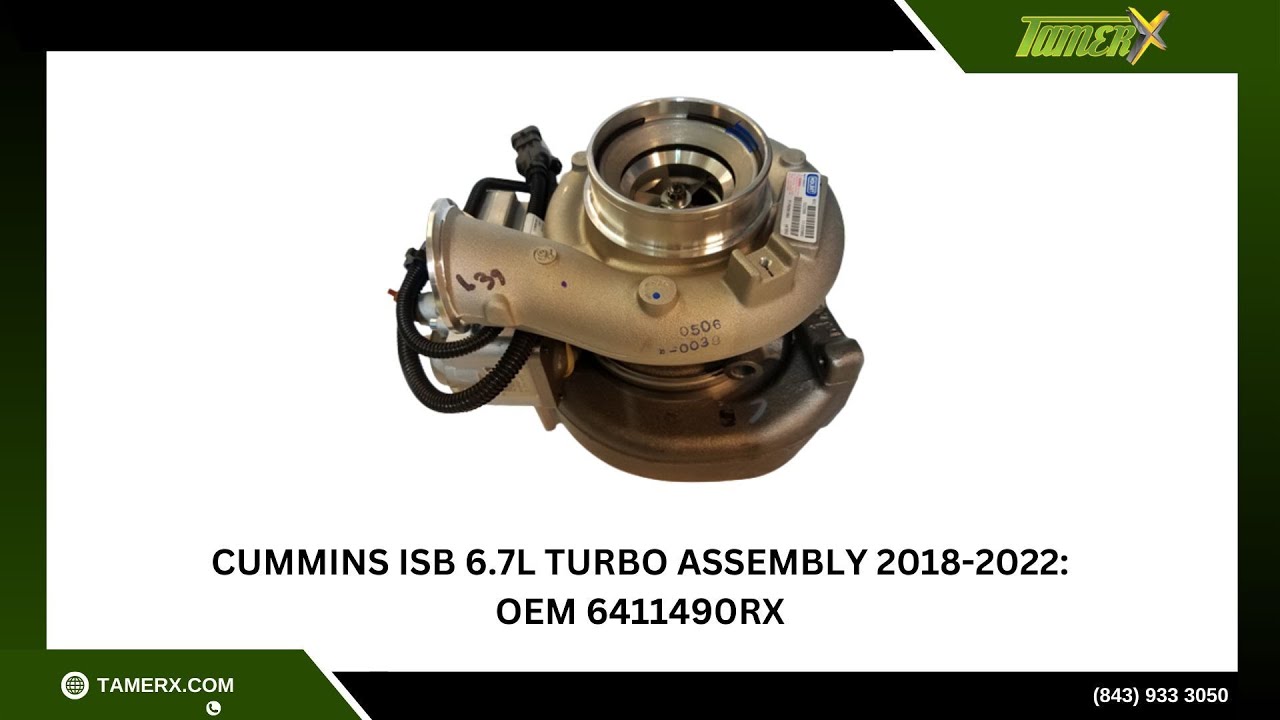 Cummins ISB 6.7L Turbo Assembly 2018-2022: OEM 6411490RX - YouTube