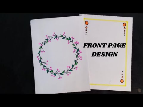 DIY front page/title page for assignment or projects simple and easy 🌸 ...