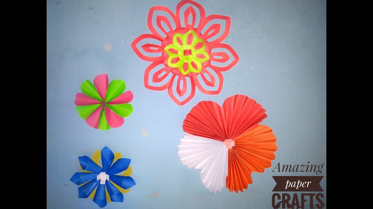 Hand made flower (kagojer ful) - YouTube