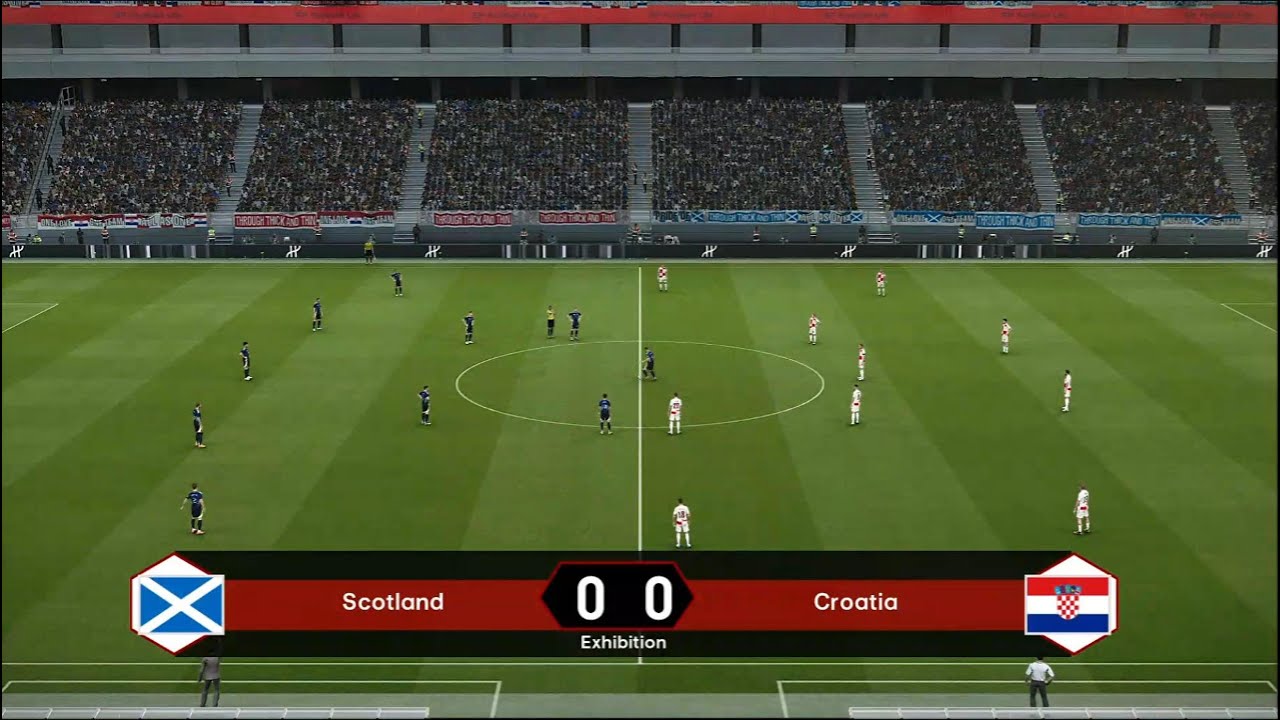 Scotland vs Croatia | Uefa Nations League | Live Football Match | 4K ...