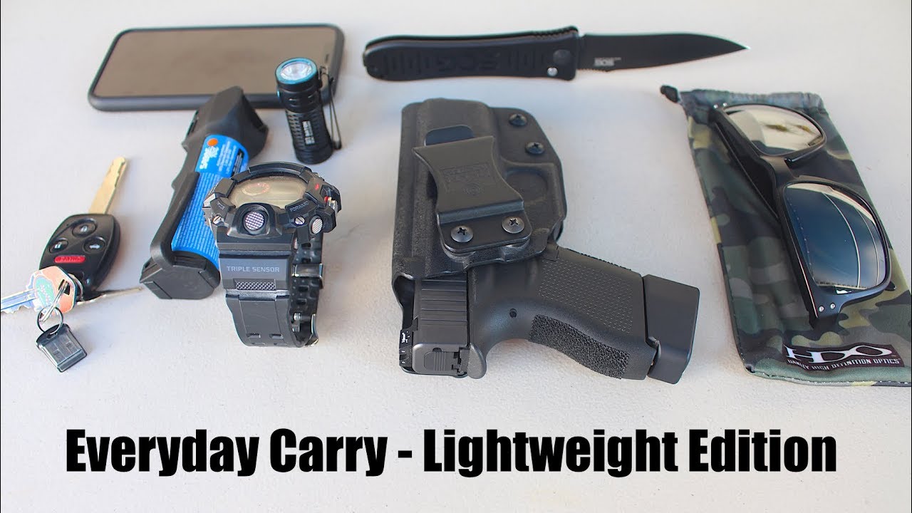 Everyday Carry - Lightweight Edition (Gun, Knife, Flashlight) | EDC ...