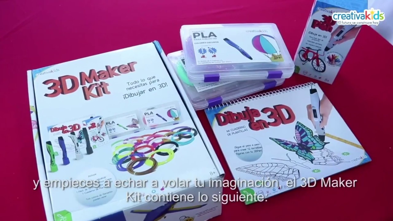 Conoce nuestro 3D Maker Kit que tiene todo lo que necesitas para dibujar en 3D. - YouTube