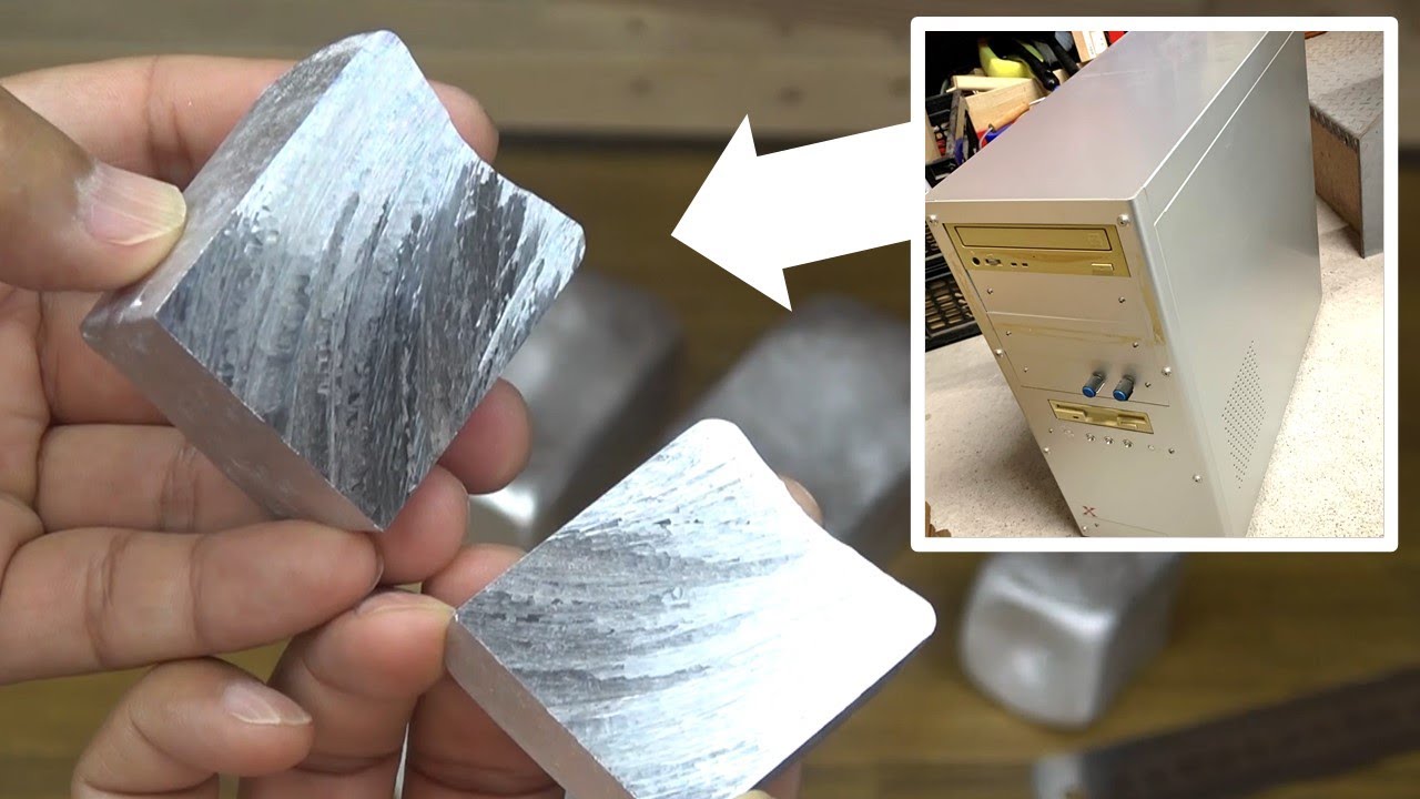 How to melt Aluminum PC case - YouTube