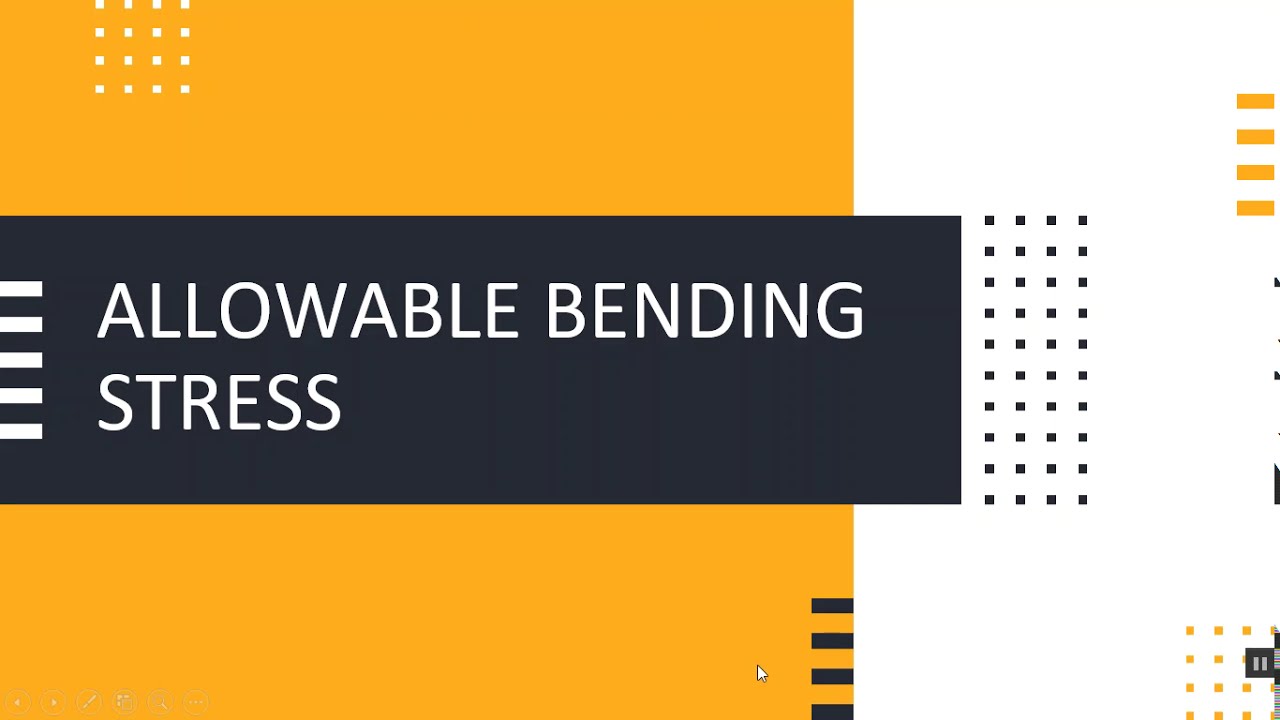 ALLOWABLE BENDING STRESS PART 1 - YouTube