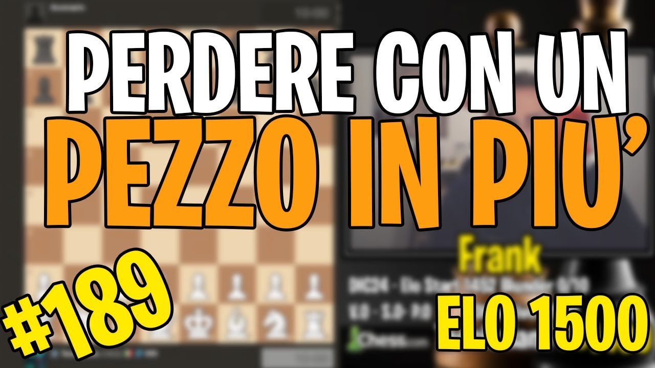 189. PERDERE CON UN PEZZO IN PIU' - YouTube