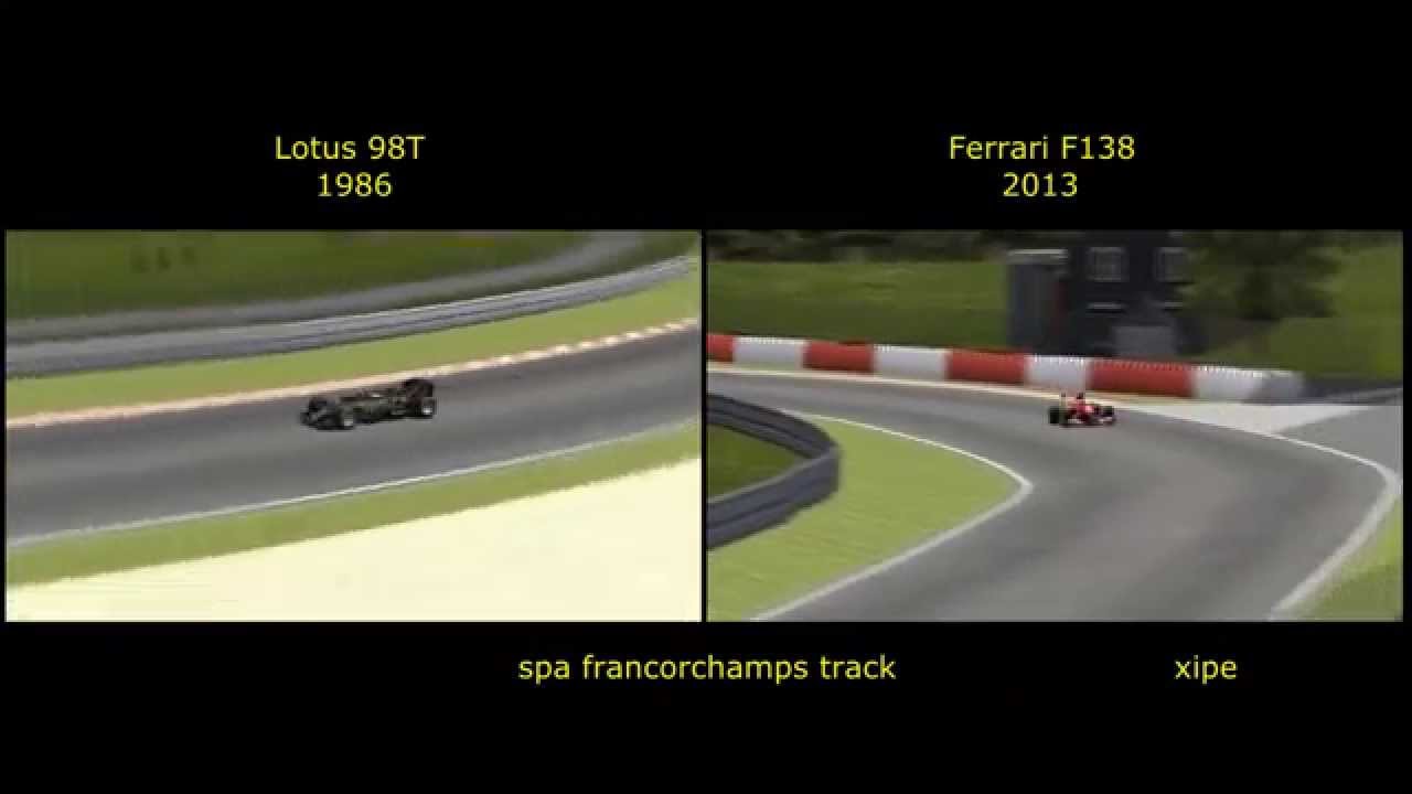 XIPE f1 Lotus Vs Ferrari spa - YouTube