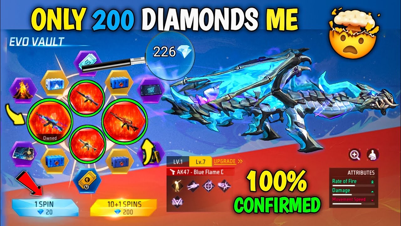 Evo Ak Return Free Fire | Free Fire New Evo Vault Event - YouTube