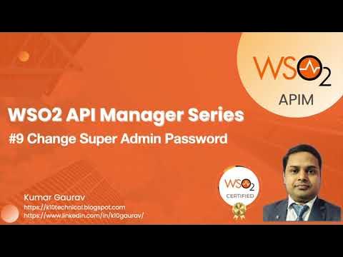 9.Changing Super Admin Password in WSO2 APIM v4 - YouTube
