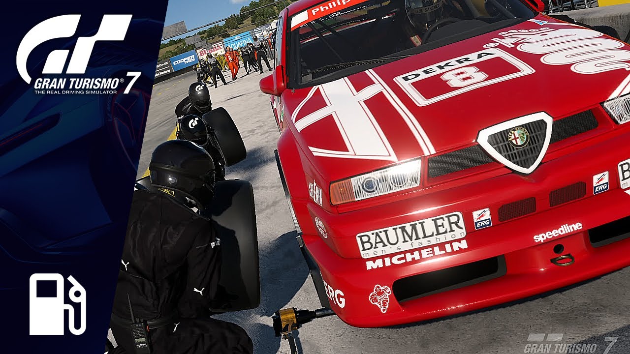 Gran Turismo 7 - Pit Stop: Alfa Romeo 155 2.5 V6 Ti ´93 - Laguna Seca - YouTube