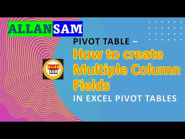 How To Create Pivot Table With Multiple Columns In Excel - Infoupdate.org How To Create Pivot Table With Multiple Columns In Excel - Infoupdate.org