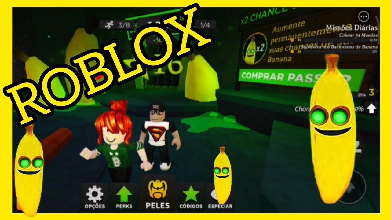 Escapando, do BANANA EATS, aqui no ROBLOX - YouTube