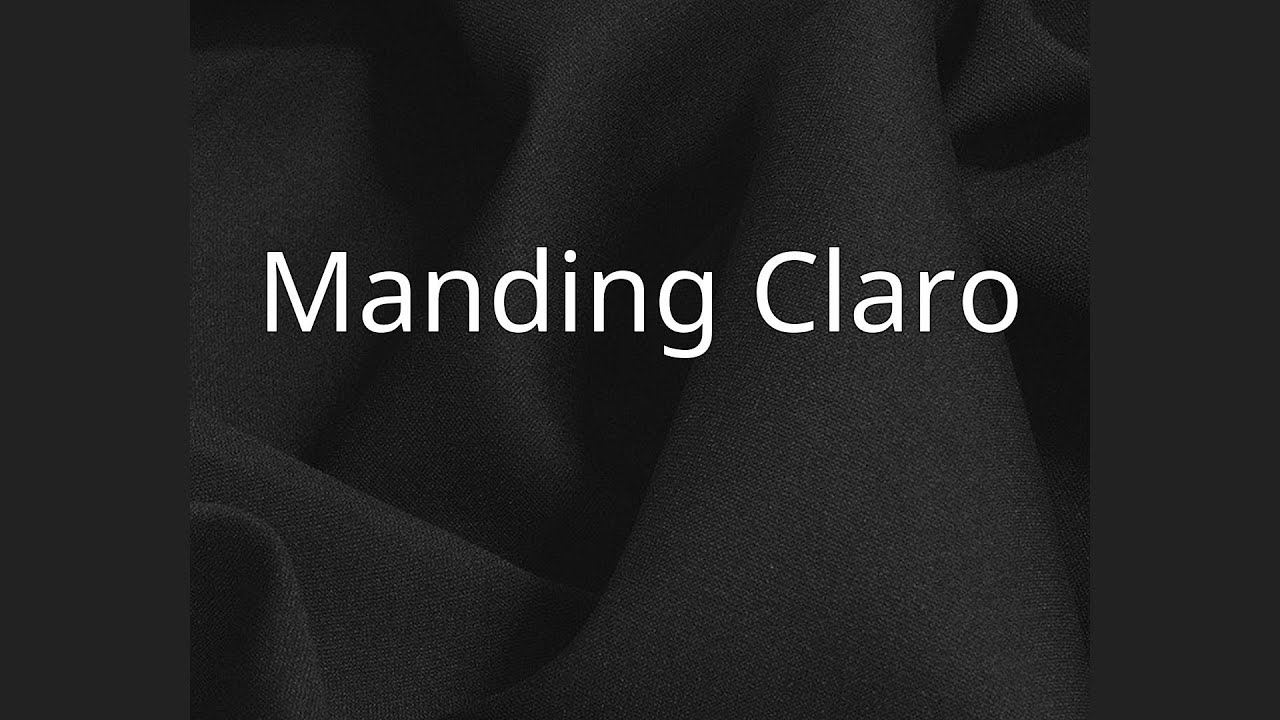 Manding Claro - YouTube