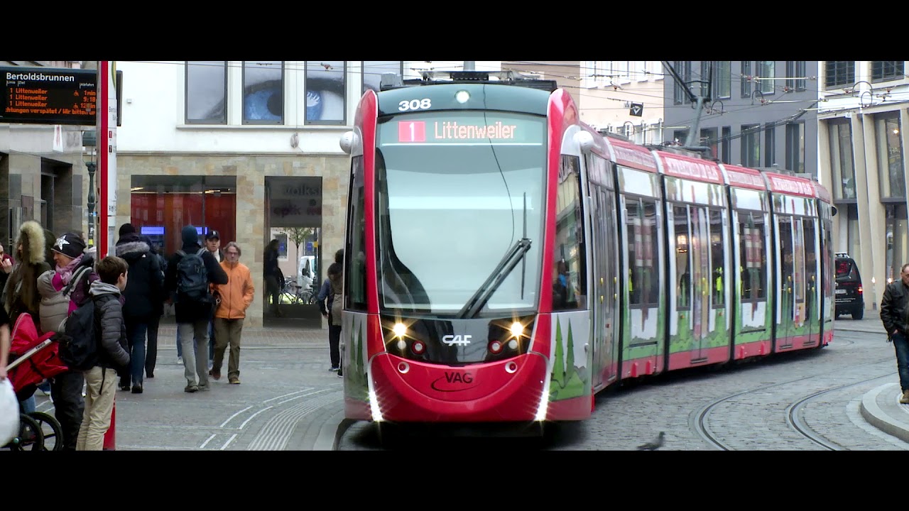 First CAF trams running in Germany - YouTube