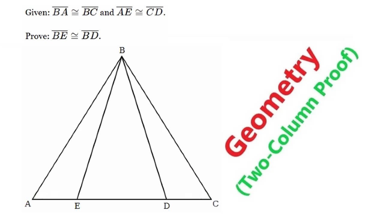 Geometry (Two-Column Proof) - YouTube