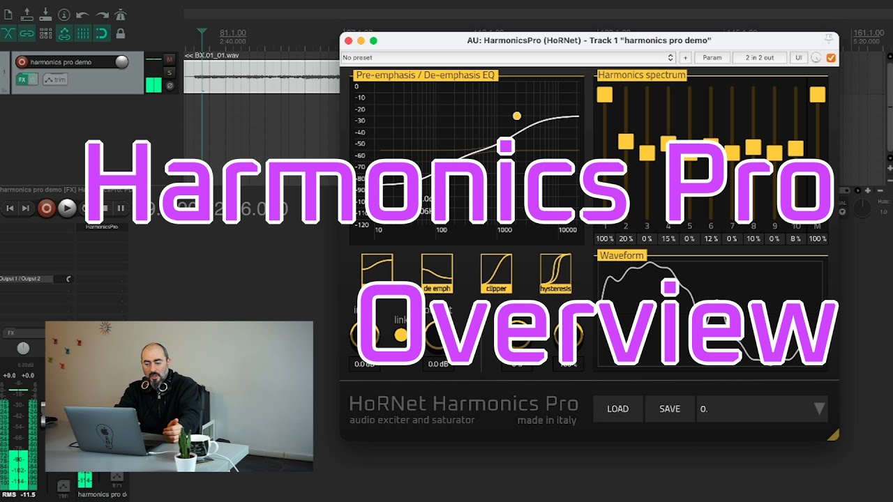 HoRNet Harmonics Pro: An Advanced Exciter and Saturator Plugin Overview - YouTube