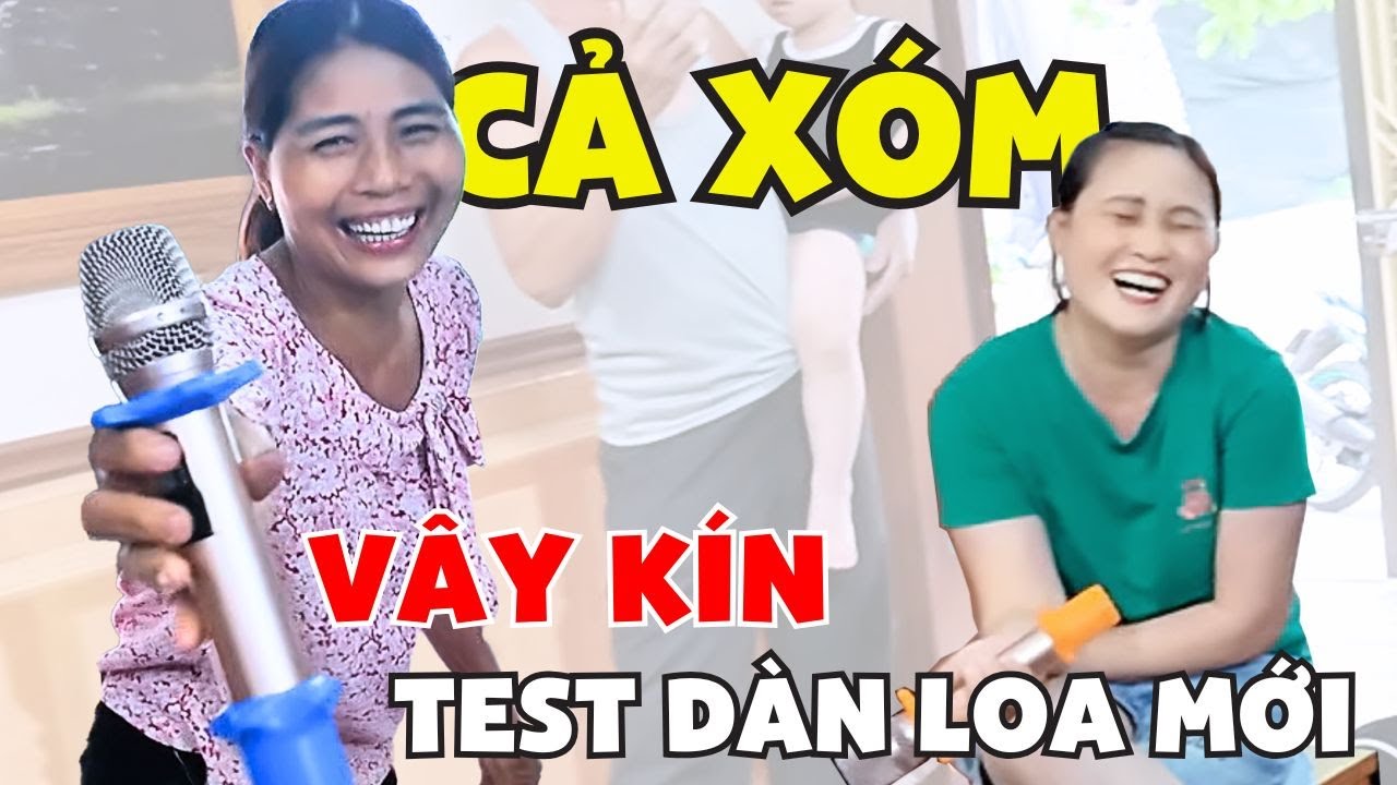 CẢ XÓM VÂY KÍN DÀN LOA MỚI. Lắp đặt dàn karaoke Hunter Pro - YouTube