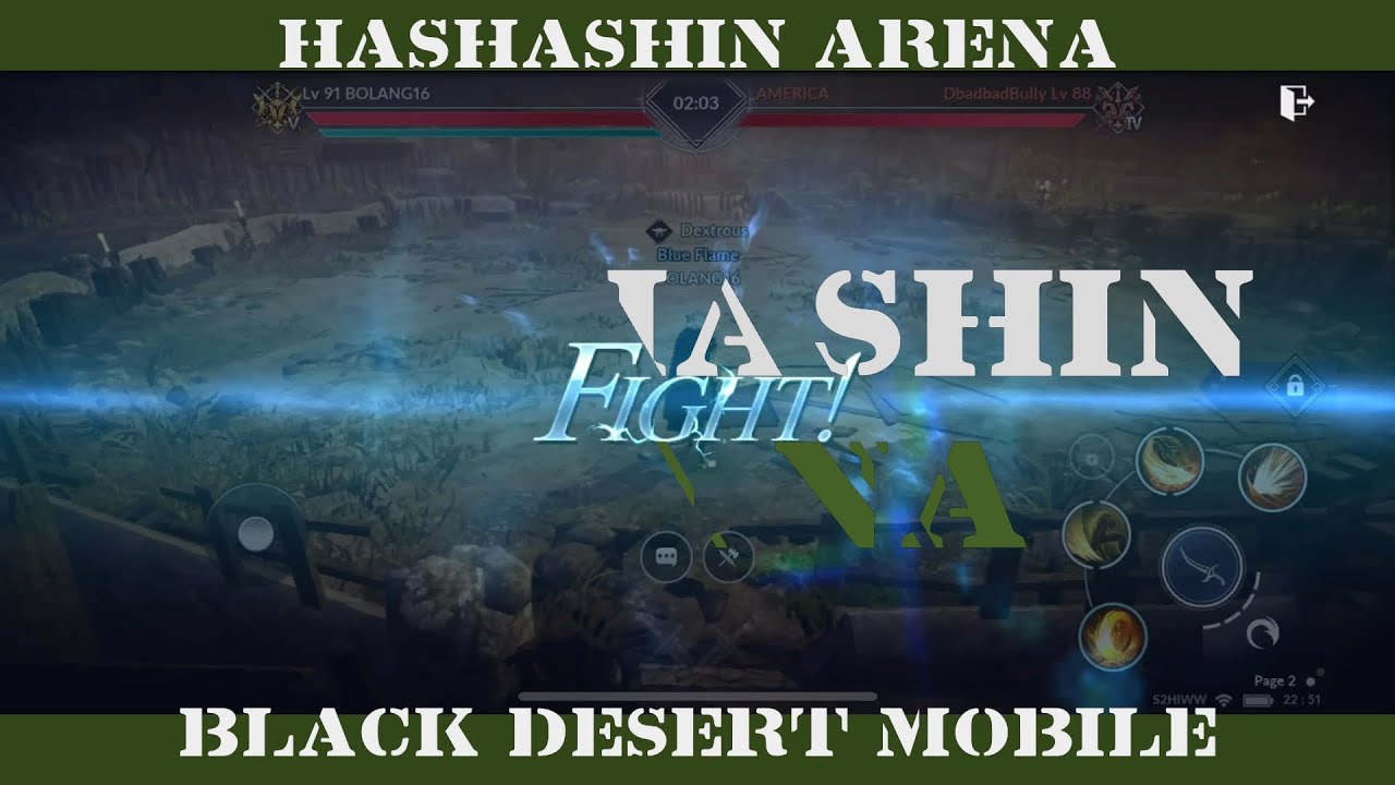 🟣 [BLACK DESERT MOBILE] ONLINE MOBILE GAMING "ARENA PVP" hashashin ...