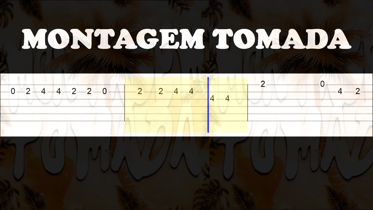 MONTAGEM TOMADA - MXZI (EASY SLOW GUITAR TABS TUTORIAL) - YouTube